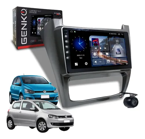 Multimidia Genko 9p Vw Fox 2014 2015 Gps Carplay Avisa Radar ...