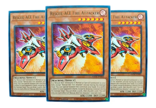 Yugi-oh! Rescue-ace Fire Attacker Amde-en005 Rare Yugi-oh! Rescue-ace Fire Attacker Amde-en005 Rare