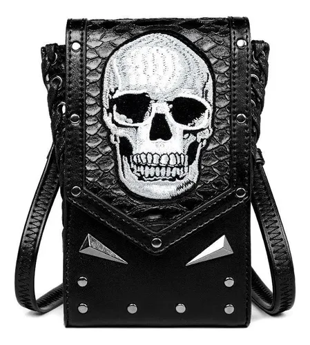 Bolso Bandolera Mujer Bolso Para Motocicleta Al Aire Libre Color Negro