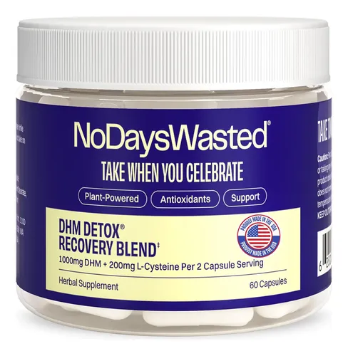 No Days Wasted Dhm Detox 60 Cápsulas Para Recuperación | Meses sin interés