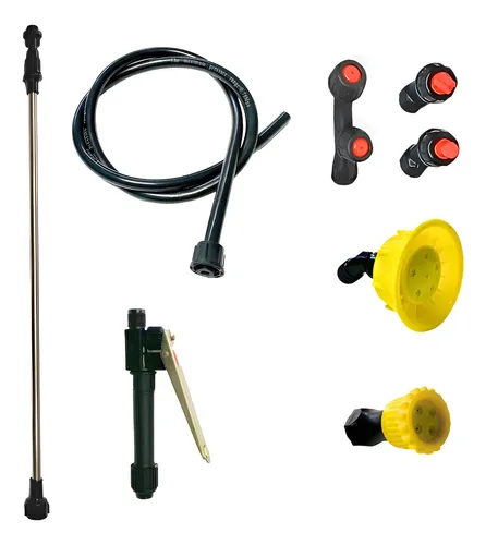 Lança Completa Pulv. Brudden 20l + Kit Bicos Peças Reposição Prateado ...