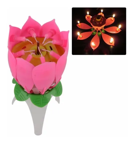 Vela Flor De Loto Musical Sonido Feliz Cumpleaños Para Torta en venta ... Vela Flor De Loto Musical Sonido Feliz Cumpleaños Para Torta en venta ...