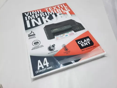 Vinil Textil Imprimible Inkjet A4 / 10 Hojas | MercadoLibre