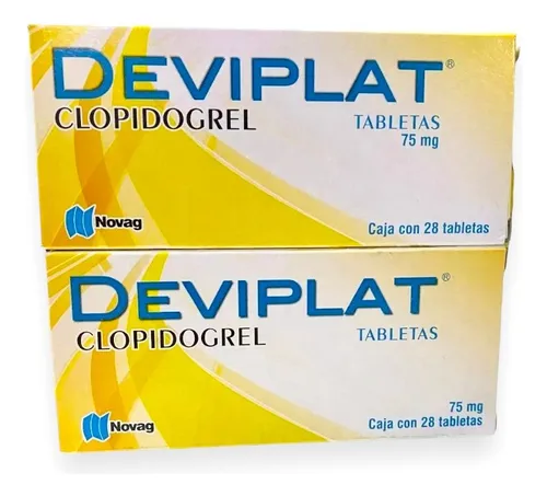2 Cajas Deviplat Clopidogrel 75mg C/28 Tabs C/u Novag | MercadoLibre