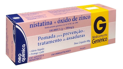 Kit 3 Nistatina + Óxido De Zinco Neo Quimica 60g Pomada | MercadoLivre