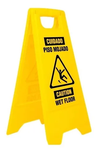 Letrero Plegable Piso Mojado 30x62cmx20°-40°resba-60p Pretul Letrero Plegable Piso Mojado 30x62cmx20°-40°resba-60p Pretul