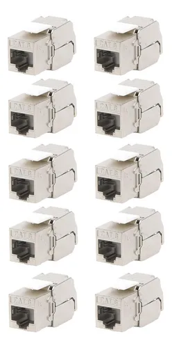 10 Modulo Jack Keystone Cat6 Blindado (stp) Sin Herramienta | Envío gratis 10 Modulo Jack Keystone Cat6 Blindado (stp) Sin Herramienta | Envío gratis
