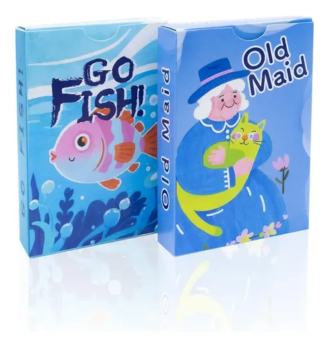 Juego De Cartas De 2 Decks Old Maid, Go Fish Card | Envío gratis