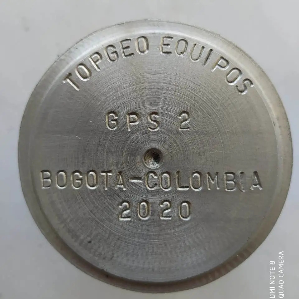 Placas De Aluminio Para Topografia Marcada Por Mayor Barat Mercado Libre