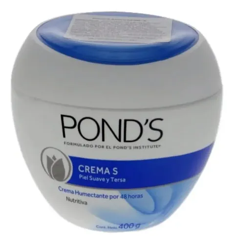 La crema Ponds Azul S nutre e hidrata 48 horas, 400 g, tiempo de ...