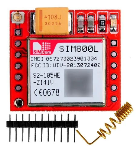 Modulo Celular Gsm Gprs Sim800l Con Antena Arduino | MercadoLibre Modulo Celular Gsm Gprs Sim800l Con Antena Arduino | MercadoLibre
