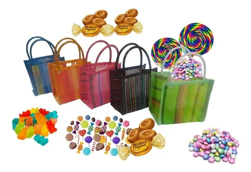 50 Bolsas P/ Dulces Fiestas De Niños Aguinaldos Posadas #25 | Envío gratis