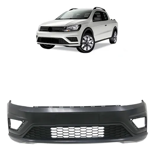 Parachoque Dianteiro Saveiro G7 2017 2018 A 2020 Preto Liso ...