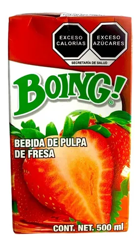 Boing Jugo Sabor Pulpa De Fresa Fortificada 500 Ml Boing Jugo Sabor Pulpa De Fresa Fortificada 500 Ml