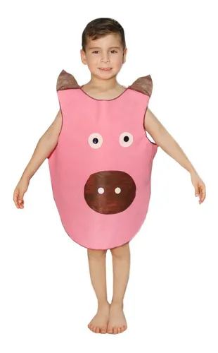 Disfraz De Cerdito Puerco Gordito Primavera Infantil | Meses sin interés