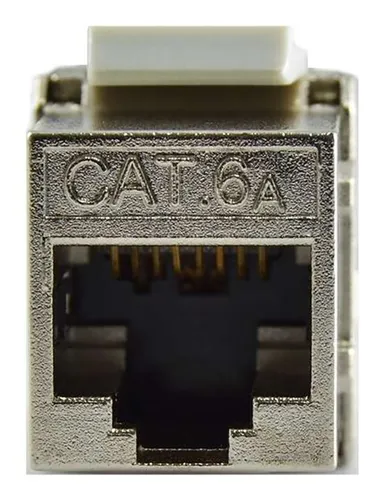 Modulo Keystone Jack Rj45 Cat6a Blindado | Cuotas sin interés Modulo Keystone Jack Rj45 Cat6a Blindado | Cuotas sin interés