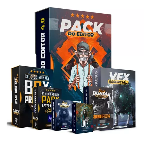 Pack Do Editor 4.0 Studios Monkey | Parcelamento sem juros