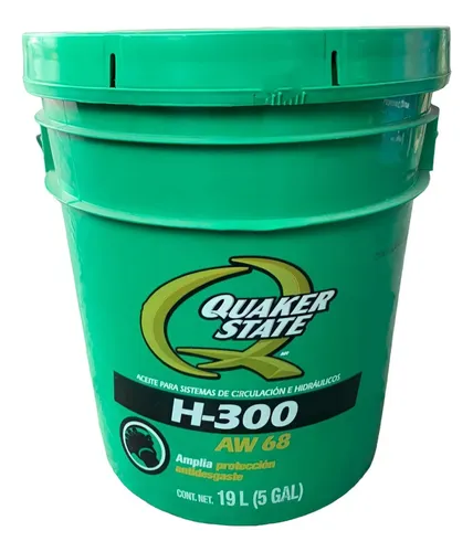 Aceite Hidráulico H-300 Aw 68 Quaker State Sellado Fab -19 L | Meses ... Aceite Hidráulico H-300 Aw 68 Quaker State Sellado Fab -19 L | Meses ...