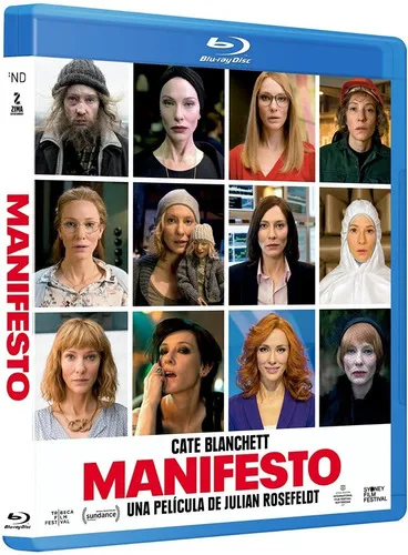 Manifesto Blu Ray Cate Blanchett Película Nuevo Meses Sin Intereses