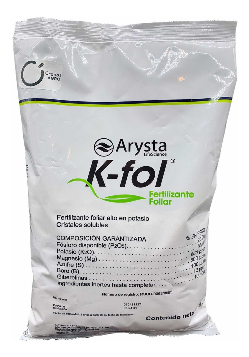 K Fol Nutriente Fertilizante Foliar Alto Potasio 1 Kg Mercadolibre