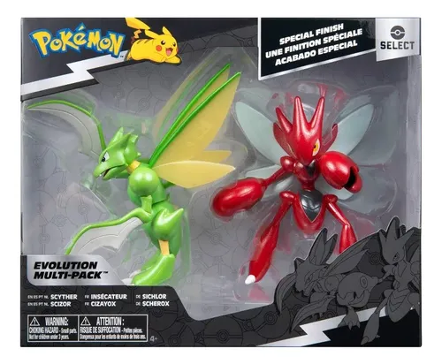 Pokémon Multipack Evolucion Acabado Especial Scyther Scizor | Meses sin interés