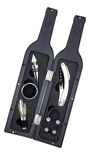 Set De Vino En Forma De Botella + 5 Accesorios | MercadoLibre Set De Vino En Forma De Botella + 5 Accesorios | MercadoLibre