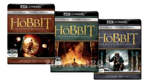 The Hobbit Trilogia Bluray 4k Uhd Version Extendida Cuotas Sin Interés