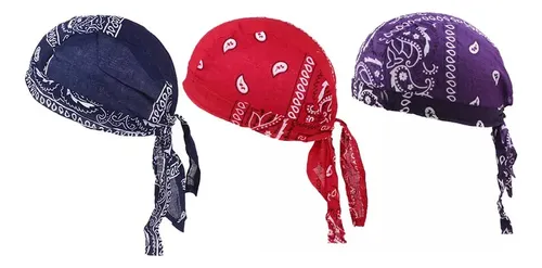 Boné De Caveira Para Homens, Lenço De Cabeça Com | Parcelamento sem juros