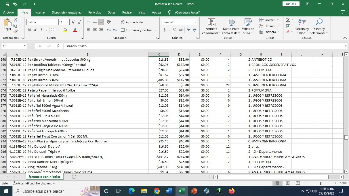 Base De Datos En Excel Mas De Mil Productos Farmacia | MercadoLibre Base De Datos En Excel Mas De Mil Productos Farmacia | MercadoLibre