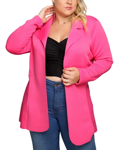 Max Blazer Plus Size Feminino Blazer Longo G1 G2 G3 Parcelamento Sem