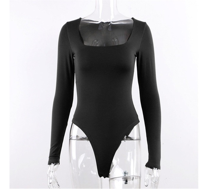 Bodysuit Manga Comprida Mulheres Corpo Streetwear Dropshippi Mercado