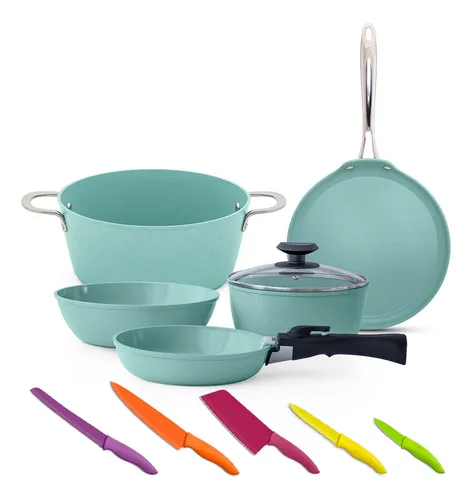 Batería De Cocina De 12 Piezas Jade Cook Complementos Meses Sin Interés