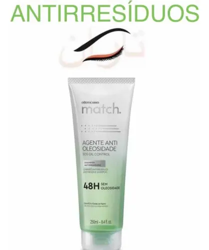 O Boticário Match Shampoo Antirresíduos Antioleosidade 250ml | MercadoLivre O Boticário Match Shampoo Antirresíduos Antioleosidade 250ml | MercadoLivre