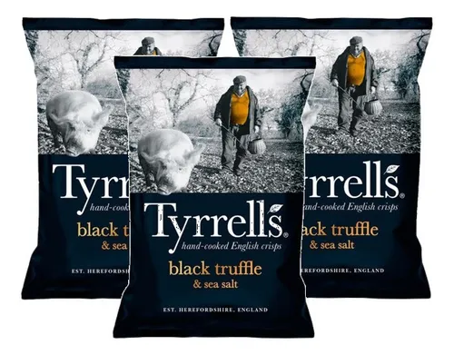 3 Batata Frita Com Sal Marinho E Trufa Preta Tyrrells 150g ... 3 Batata Frita Com Sal Marinho E Trufa Preta Tyrrells 150g ...