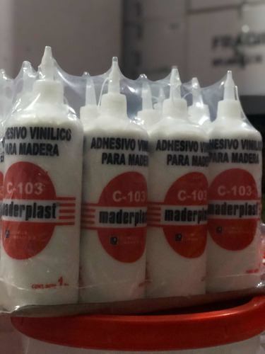 Cola Vinilica Maderplast C-103. 6 Unidades Por 1 Kg Con Pico | ALINSUMOS Cola Vinilica Maderplast C-103. 6 Unidades Por 1 Kg Con Pico | ALINSUMOS
