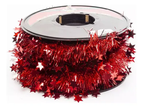 Rollo De Escarcha Navideña Color Rojo Con 20 Metros | MercadoLibre Rollo De Escarcha Navideña Color Rojo Con 20 Metros | MercadoLibre