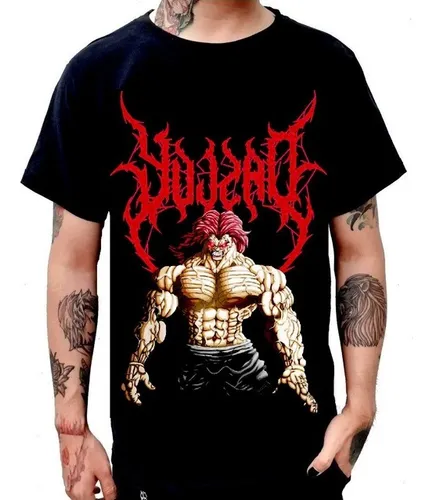 Playera Baki Yujiro Hanma Anime Death Metal Aesthetic Envío Gratis