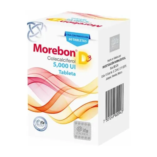Morebon Colecalciferol 5000ui Con 60 Tabletas | Envío gratis