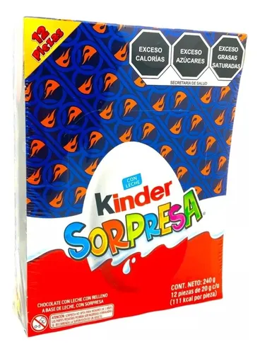 Huevo Kinder Sorpresa Niño Hot Wheels Caja 12 Piezas Huevito Mercadolibre
