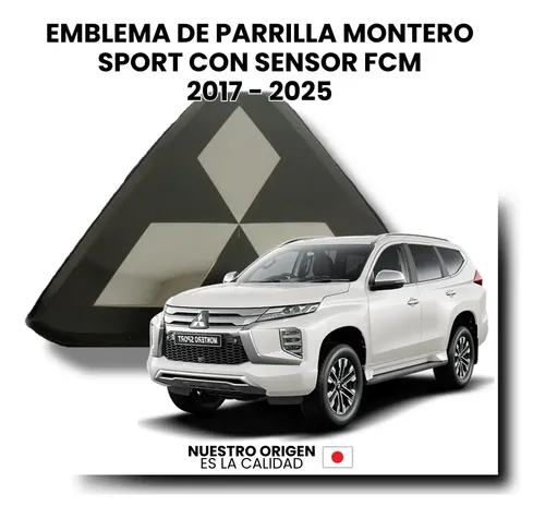 Emblema De Parrilla Montero Sport Con Sensor Fcm 2017 - 2025 | MercadoLibre