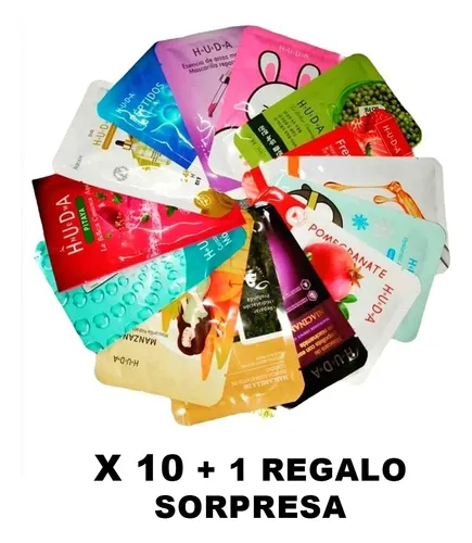 Lote Paquete 10 Mascarillas Coreanas De Tela Surtido Regal Cuotas