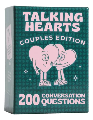 Cartões De Conversação Talking Hearts Couple Card Game 200 Q ...