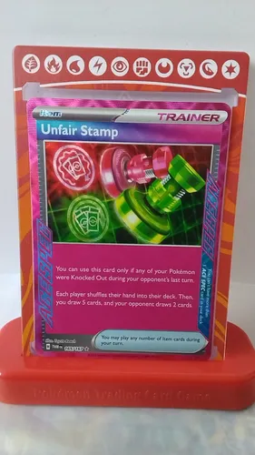 Unfair Stamp 165/167,original De Pokemon Tcg,2024.trainer. | MercadoLibre