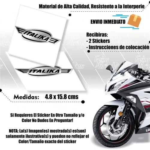 Par Calcomania Sticker Italika Efx Moto Ss