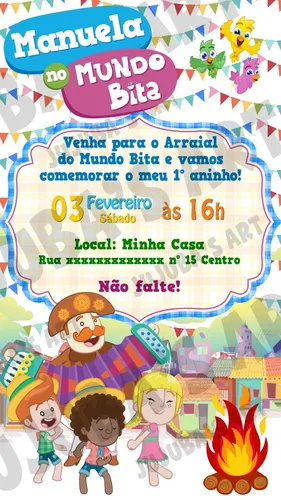 Convite Digital Arraial Do Mundo Bita Festa Junina Bita à venda em ... Convite Digital Arraial Do Mundo Bita Festa Junina Bita à venda em ...