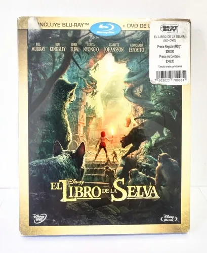El Libro De La Selva Blu Ray Dvd Con Flipcover Mercadolibre