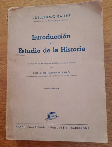 comprar Introducción Al Estudio De La Historia Guillermo Bauer comprar Introducción Al Estudio De La Historia Guillermo Bauer