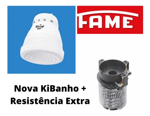 Ducha Nova Kibanho 4t 127v 5400w Fame Resistência Extra Frete Grátis