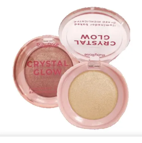 Iluminador Baked Crystal Glow Linha Rosa Ruby Rose Tom da maquiagem Cherry red | MercadoLivre