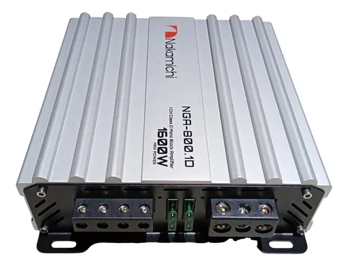 Amplificador Nakamichi Monoblock Clase D Nga-800.1d . 1 Ohms Plateado | Envío gratis